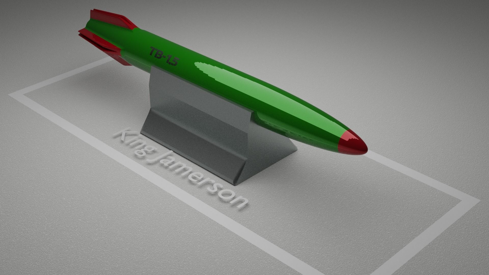 Mediocre Missile free 3D model | CGTrader
