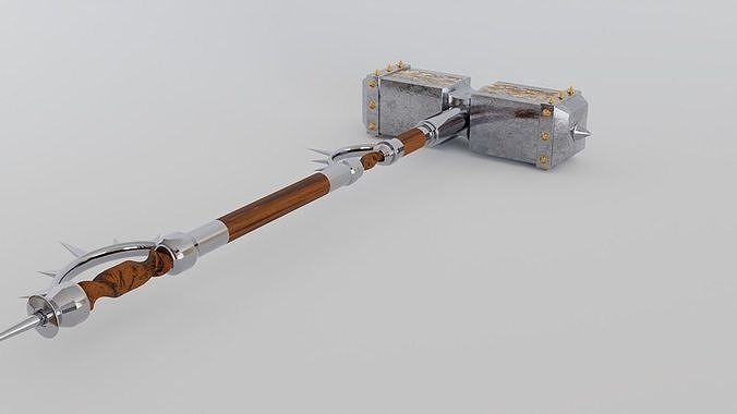 Twohanded Hammer 3D model | CGTrader