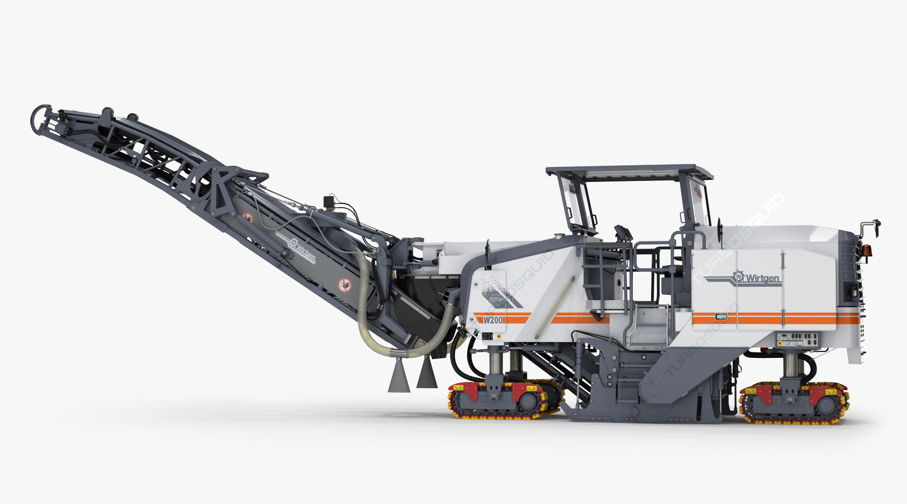 Asphalt Milling Machine 3D model | CGTrader