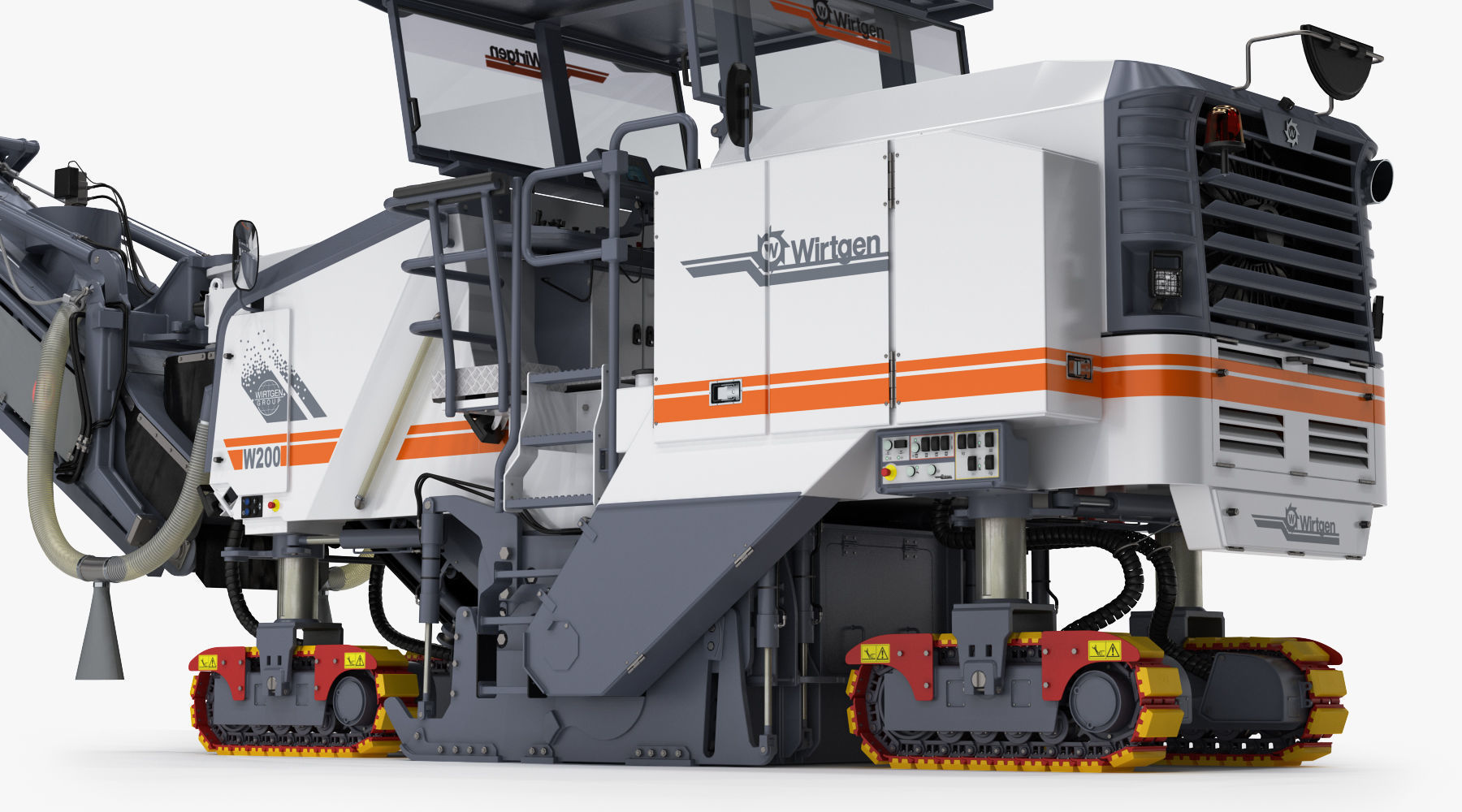Asphalt Milling Machine 3D model | CGTrader
