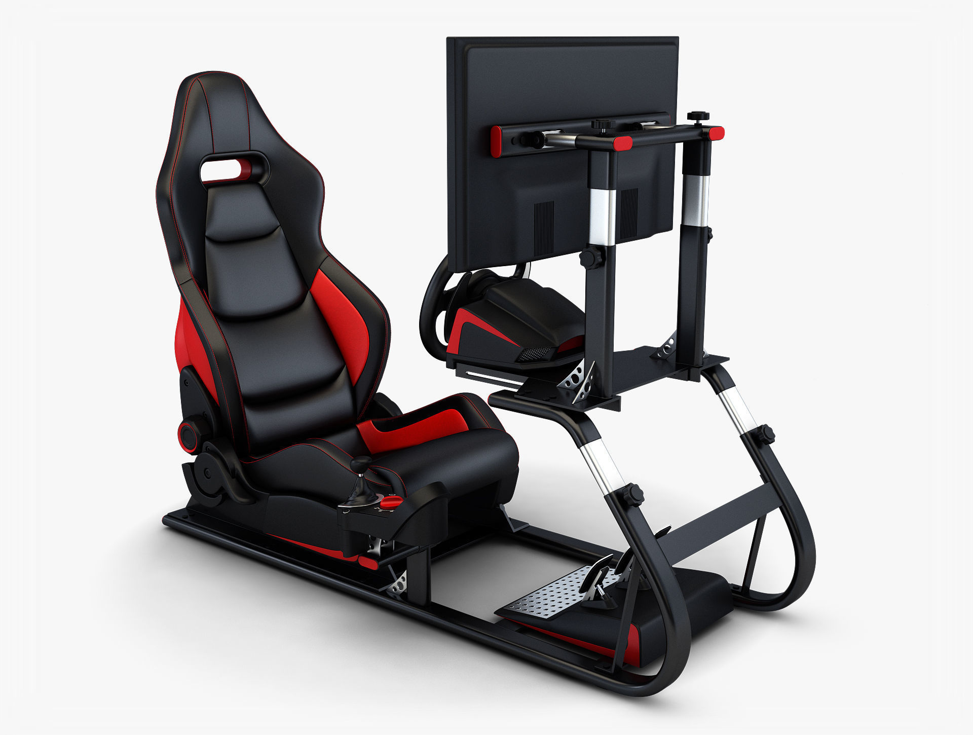 Racing Game Simulator Display v 2 3D model | CGTrader
