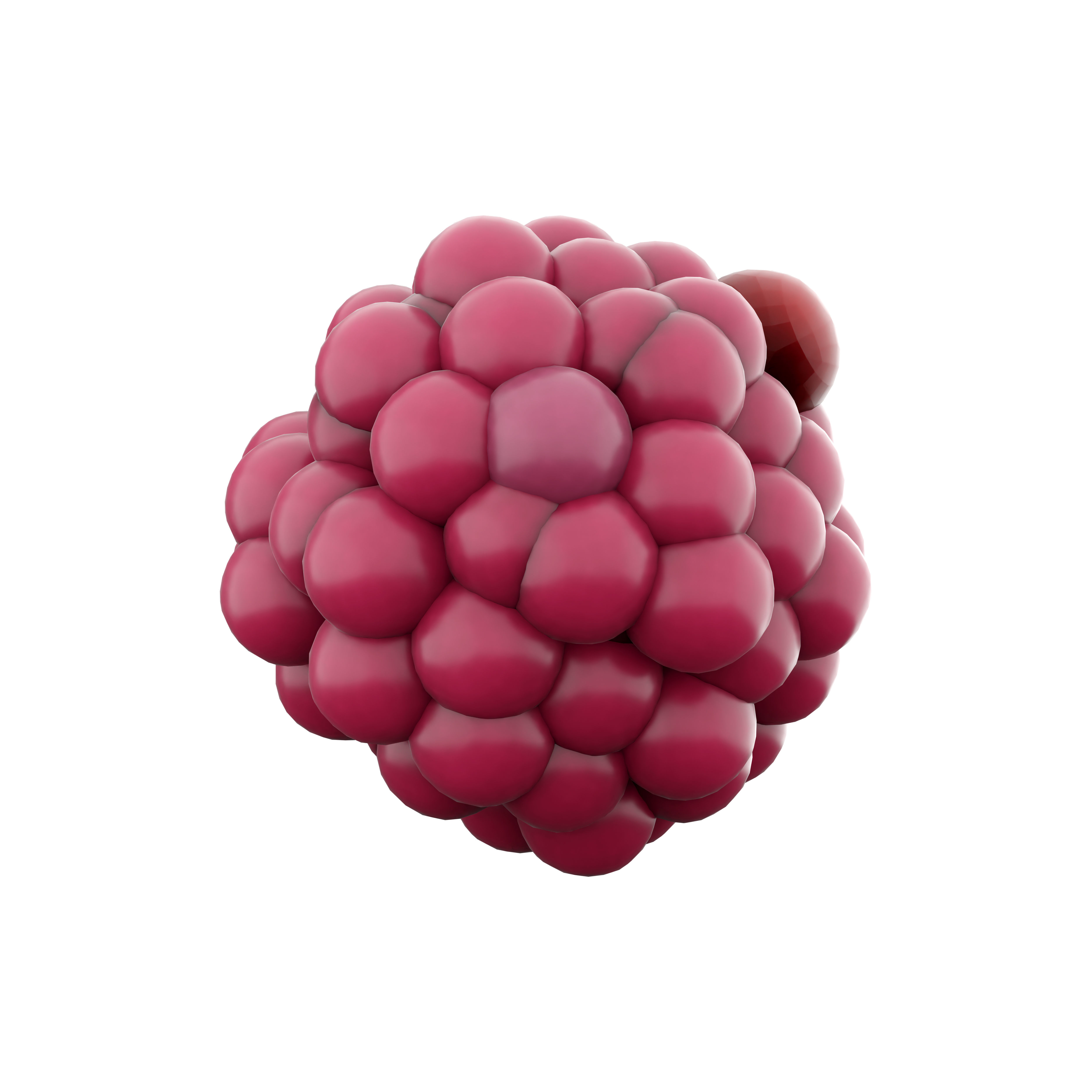 3d cartoon raspberry icon 3D model | CGTrader