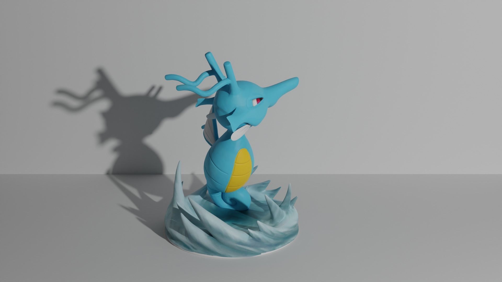 Kingdra pokemon 3D print model 3D model 3D printable | CGTrader