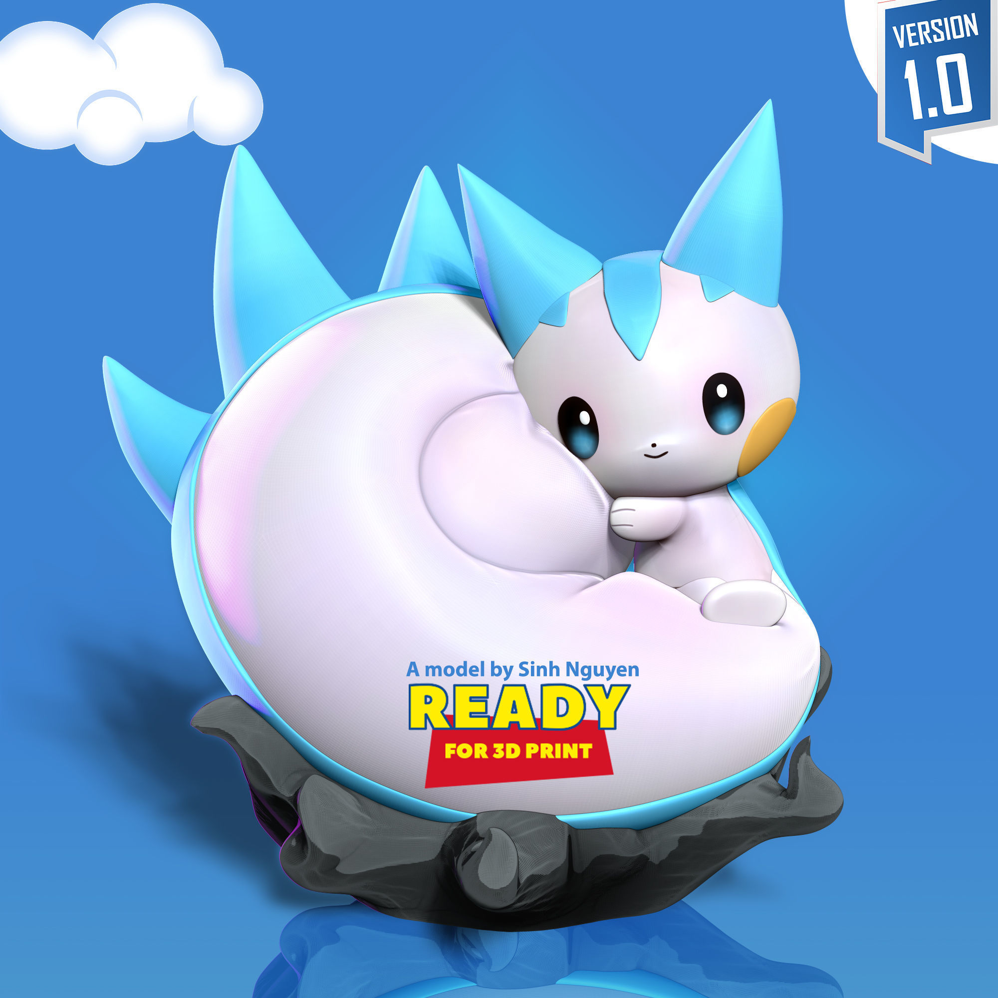 Pachirisu - Pokemon Fanart 3D model 3D printable | CGTrader