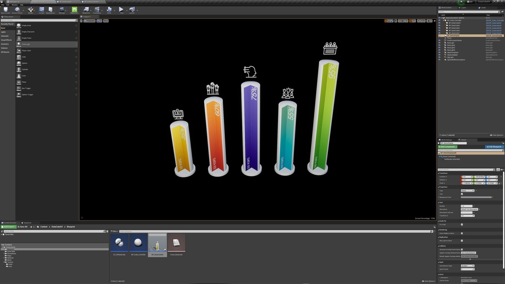 Data Cube animation 3D model animated rigged | CGTrader