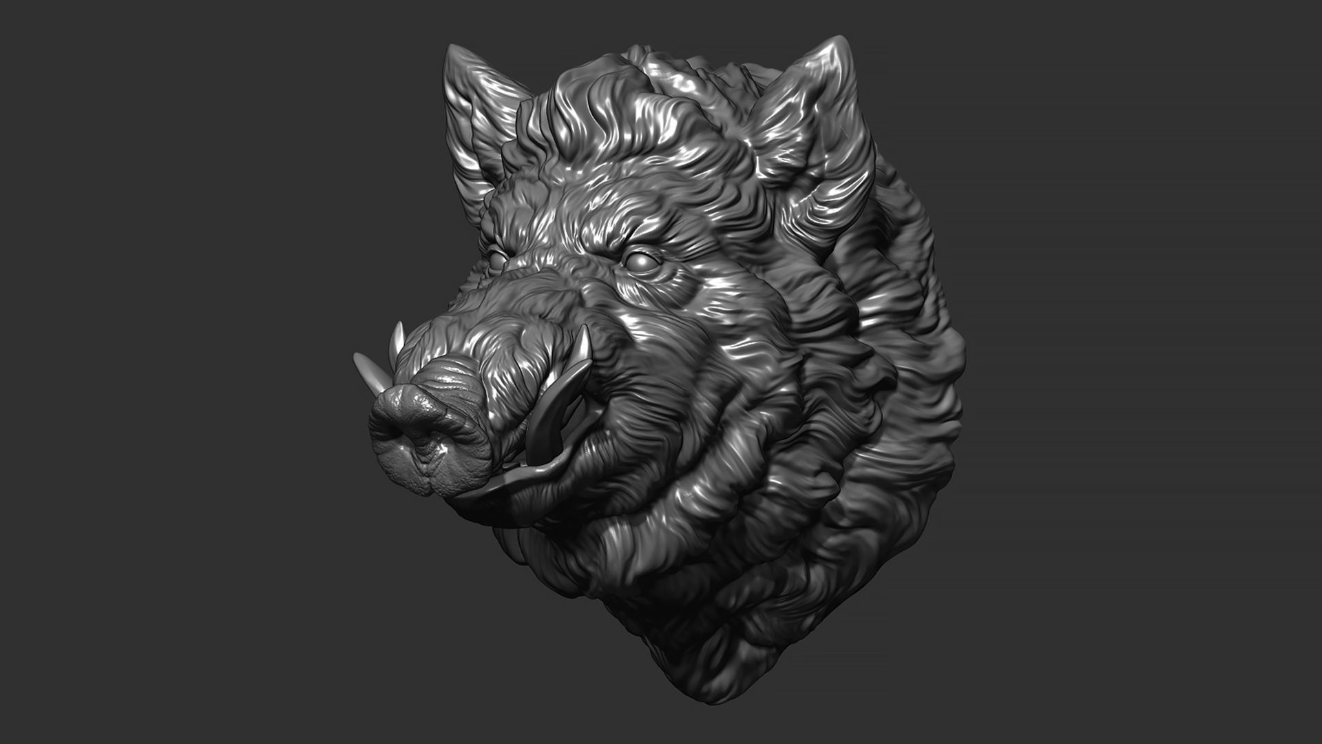 Boar hog 3D model 3D printable | CGTrader