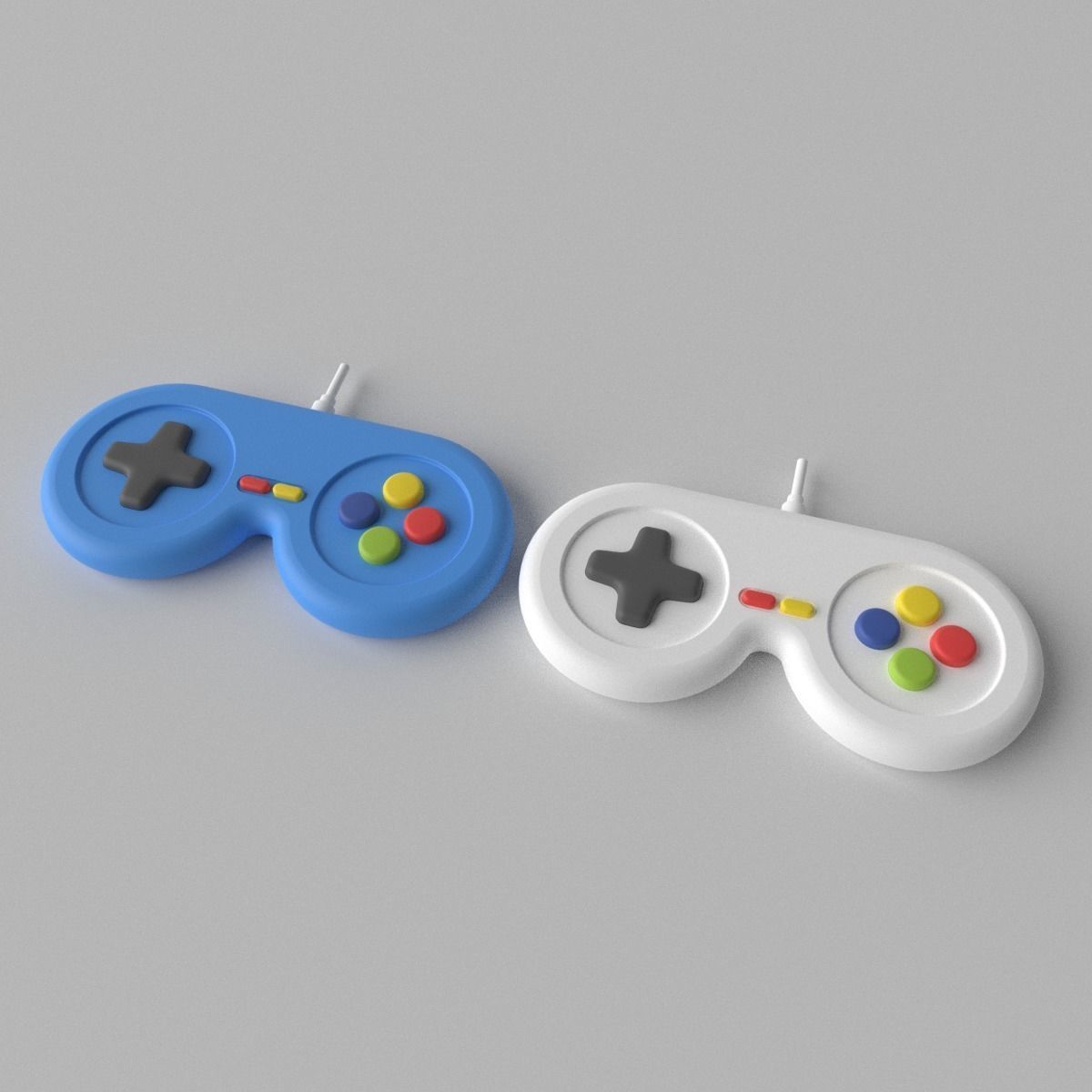 Cartoon Game Controller 1 3D model | CGTrader
