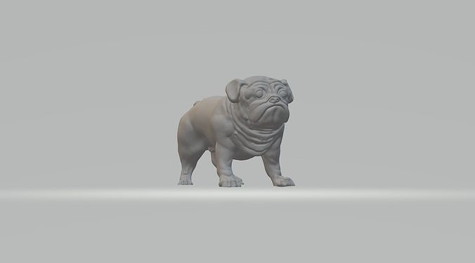 Pub Dog 3D model 3D printable | CGTrader