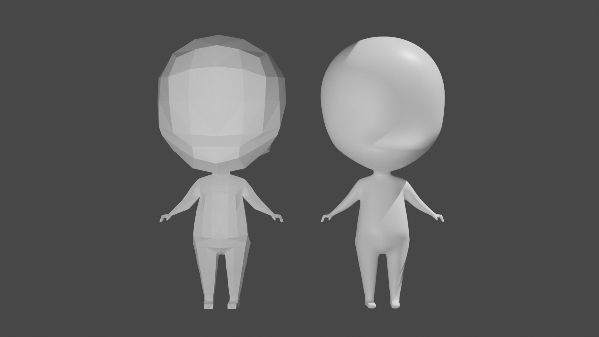 Chibi Basemesh 3D model | CGTrader