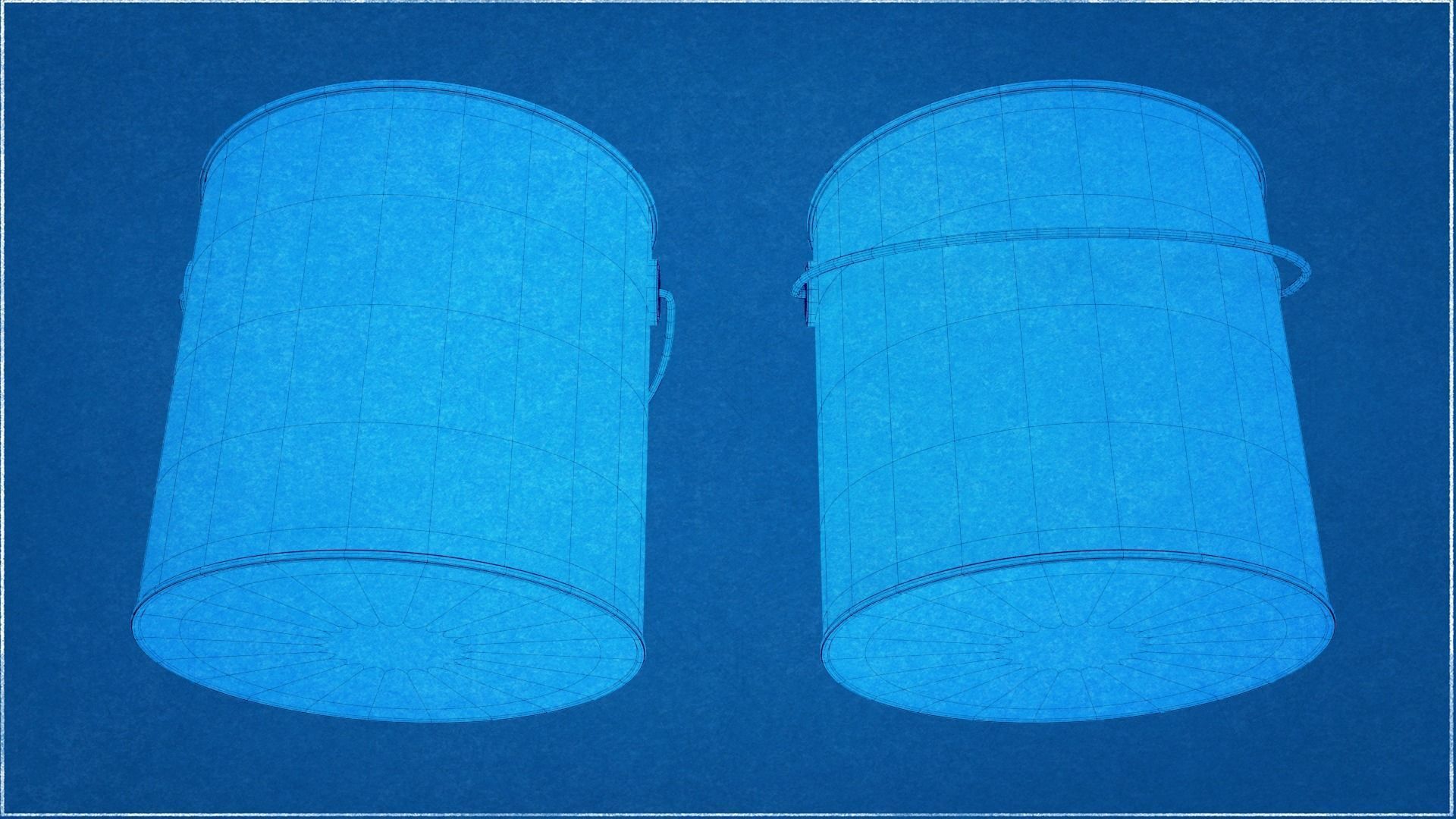 Paint Bucket Colors 3D model | CGTrader