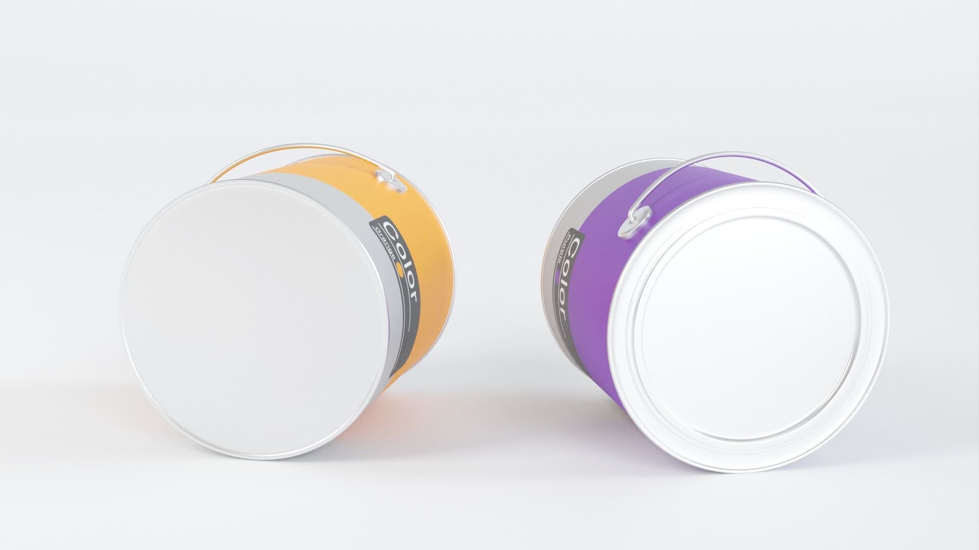 Paint Bucket Colors 3D model | CGTrader