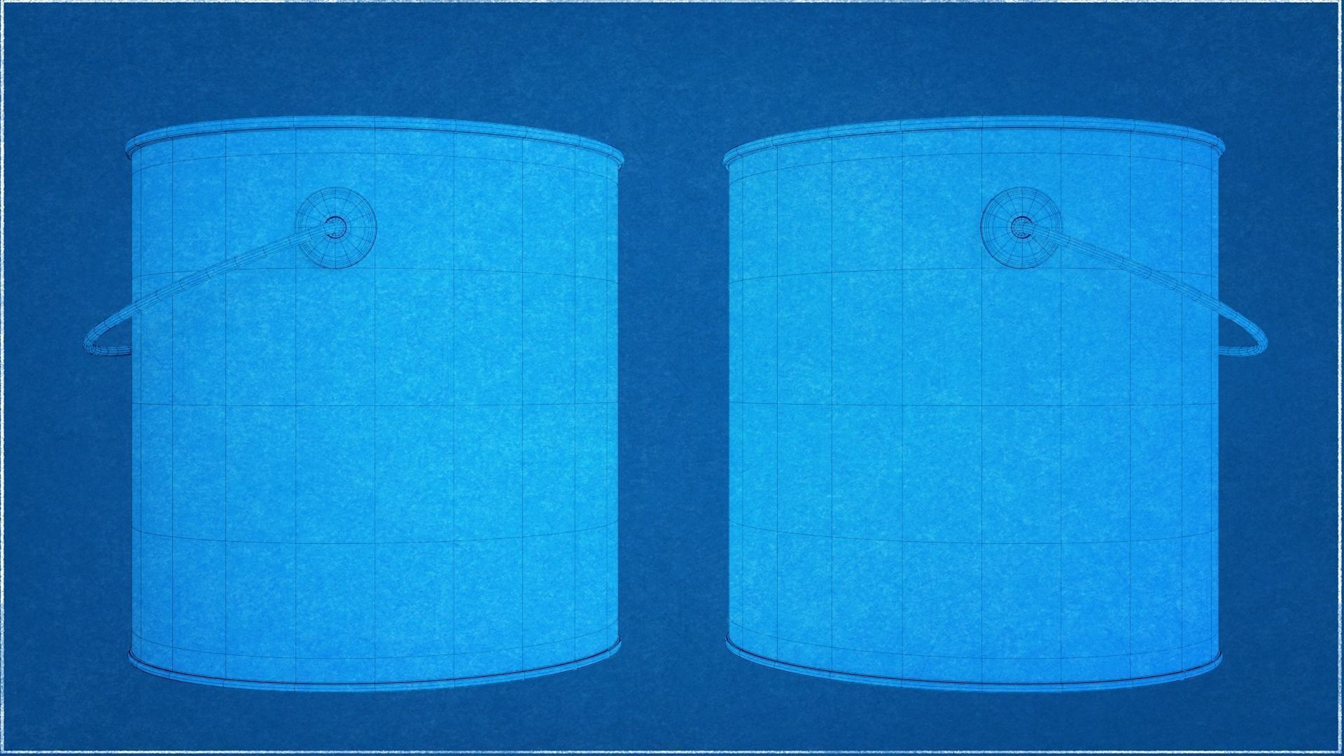 Paint Bucket Colors 3D model | CGTrader