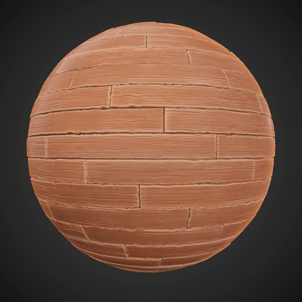 Stylized Wooden Floor Seamless PBR Texture Texture | CGTrader