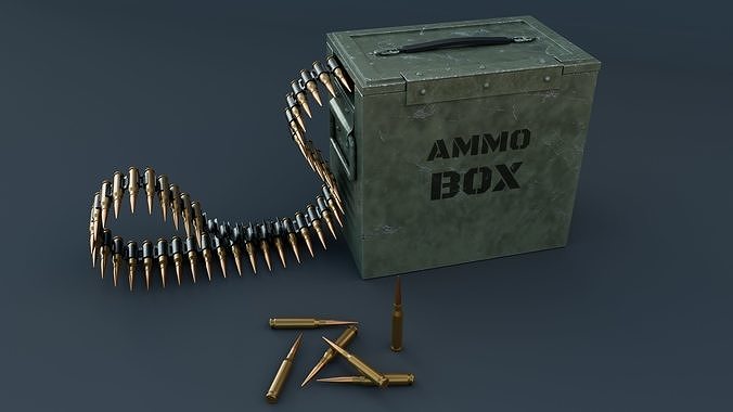 3D model ammo box VR / AR / low-poly | CGTrader
