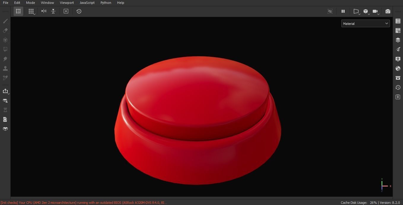 3D model Round button 3D Model VR / AR / low-poly | CGTrader