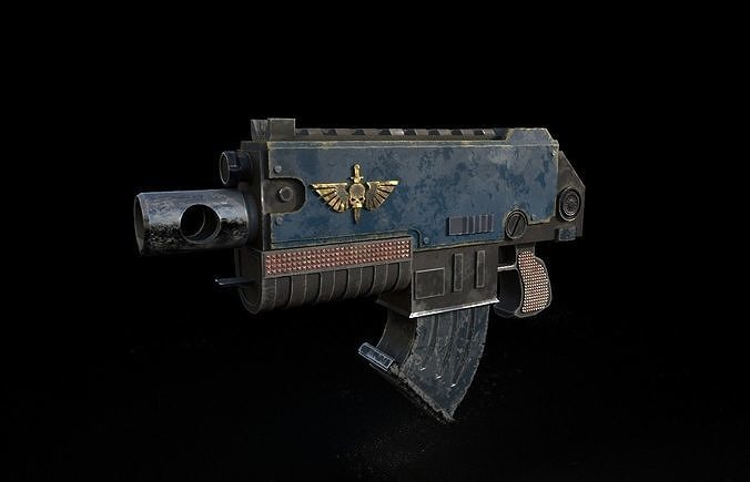 3D model Boltgun gun from warhammer universe VR / AR / low-poly | CGTrader