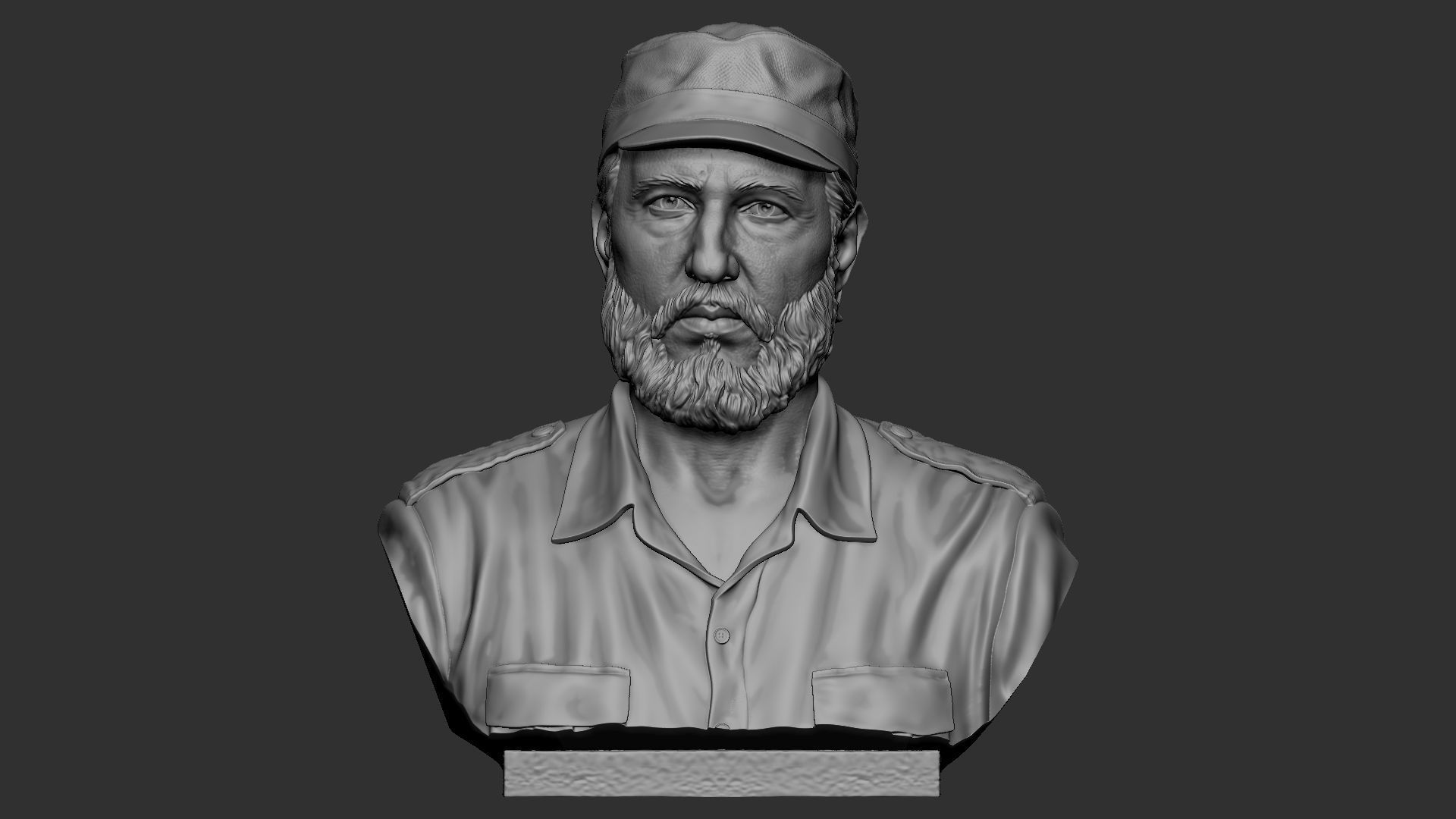Fidel Castro 3D model 3D printable | CGTrader