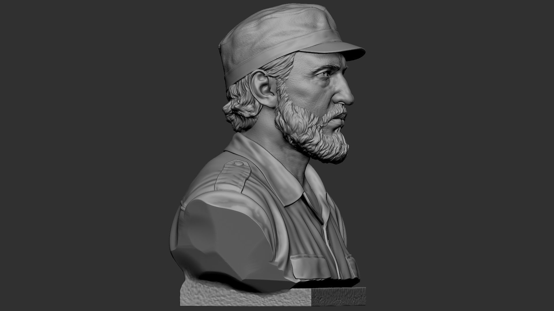 Fidel Castro 3D model 3D printable | CGTrader