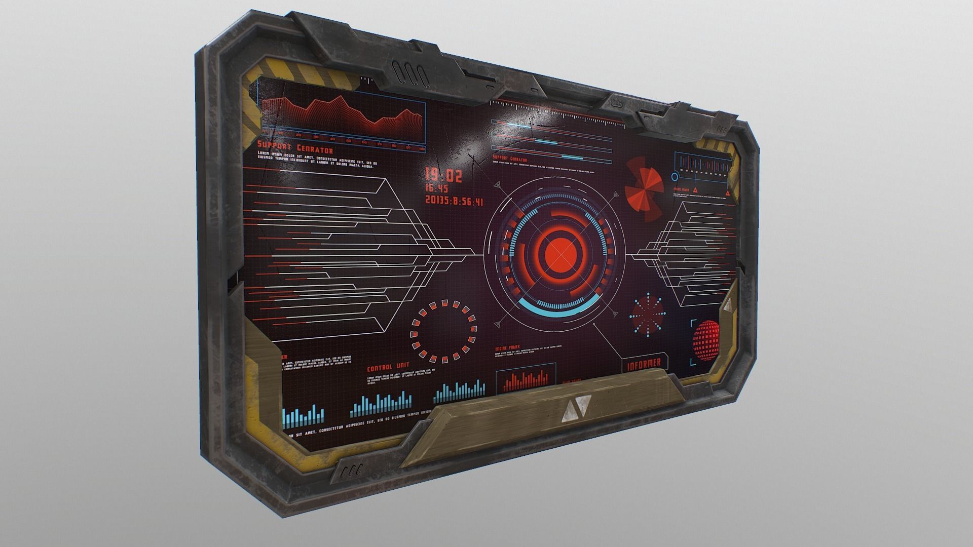 3D model Sci-fi Monitor10 VR / AR / low-poly | CGTrader