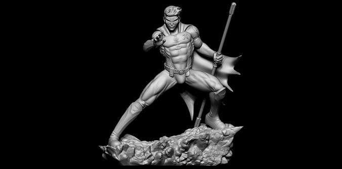 Fan Art Robin Statue - Standalone version 3D model 3D printable | CGTrader