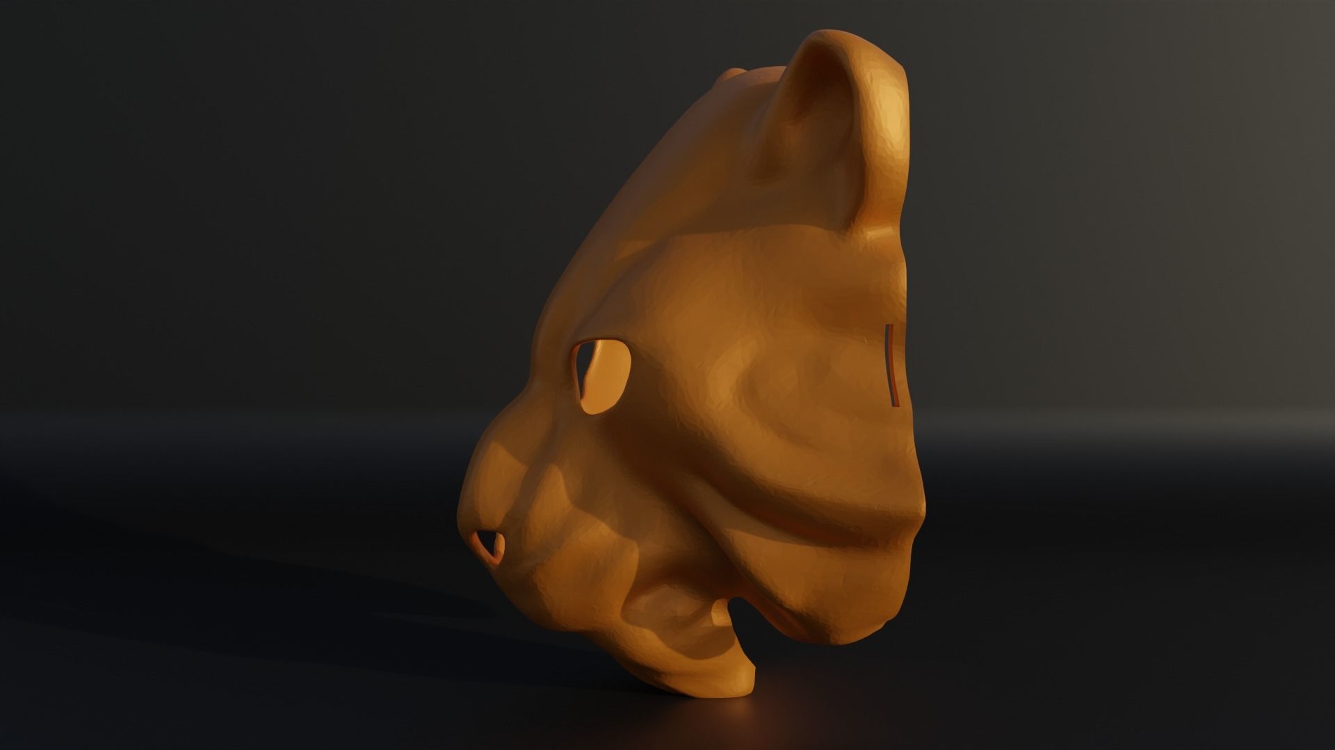 Tiger Cosplay Face Mask 3D model 3D printable | CGTrader
