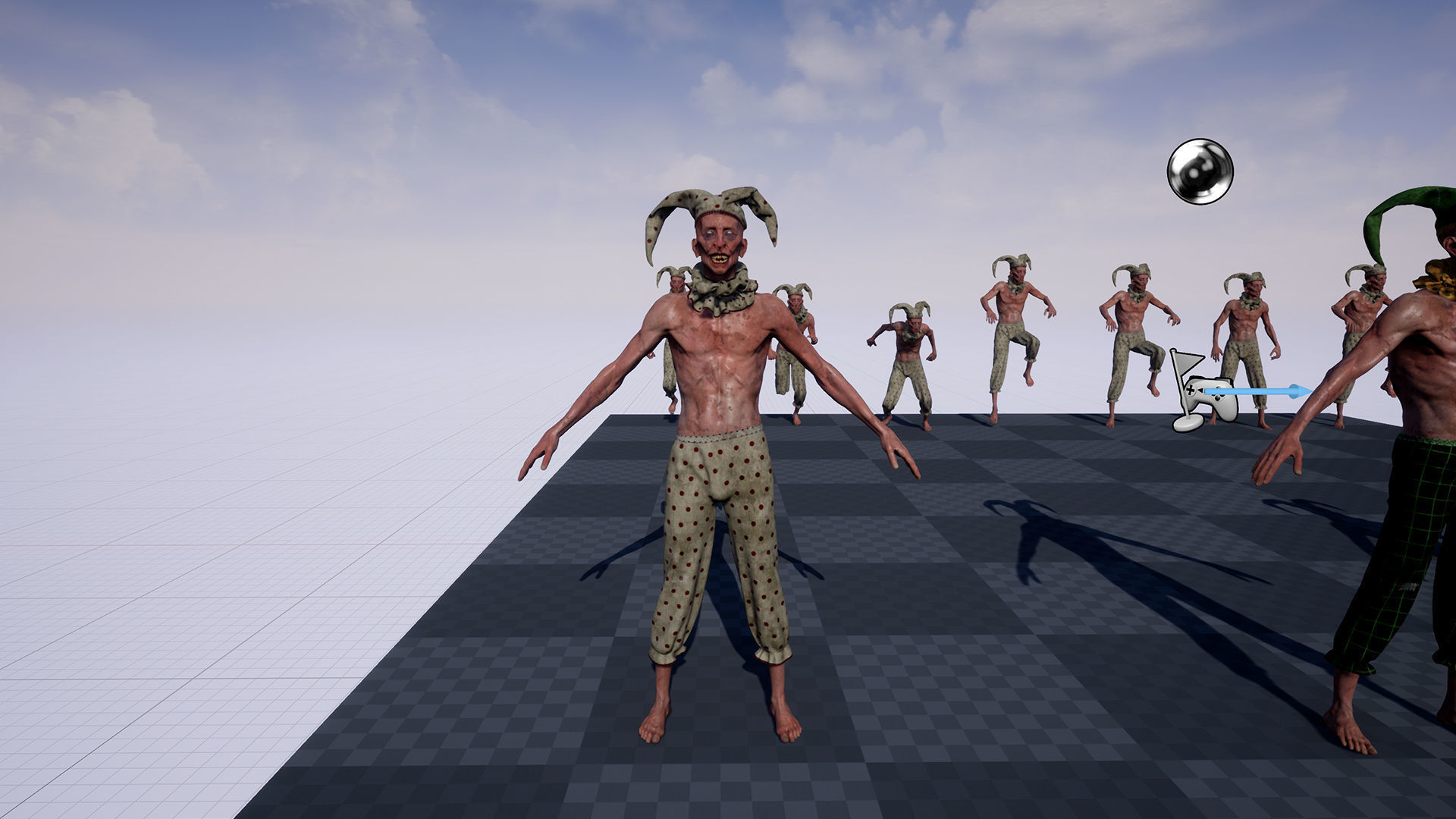 3D model Scary Clown for horror games VR / AR / low-poly | CGTrader