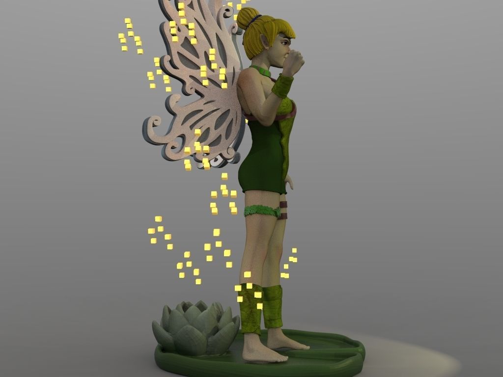 TINKER BELL BATTLE READY 3D model 3D printable | CGTrader