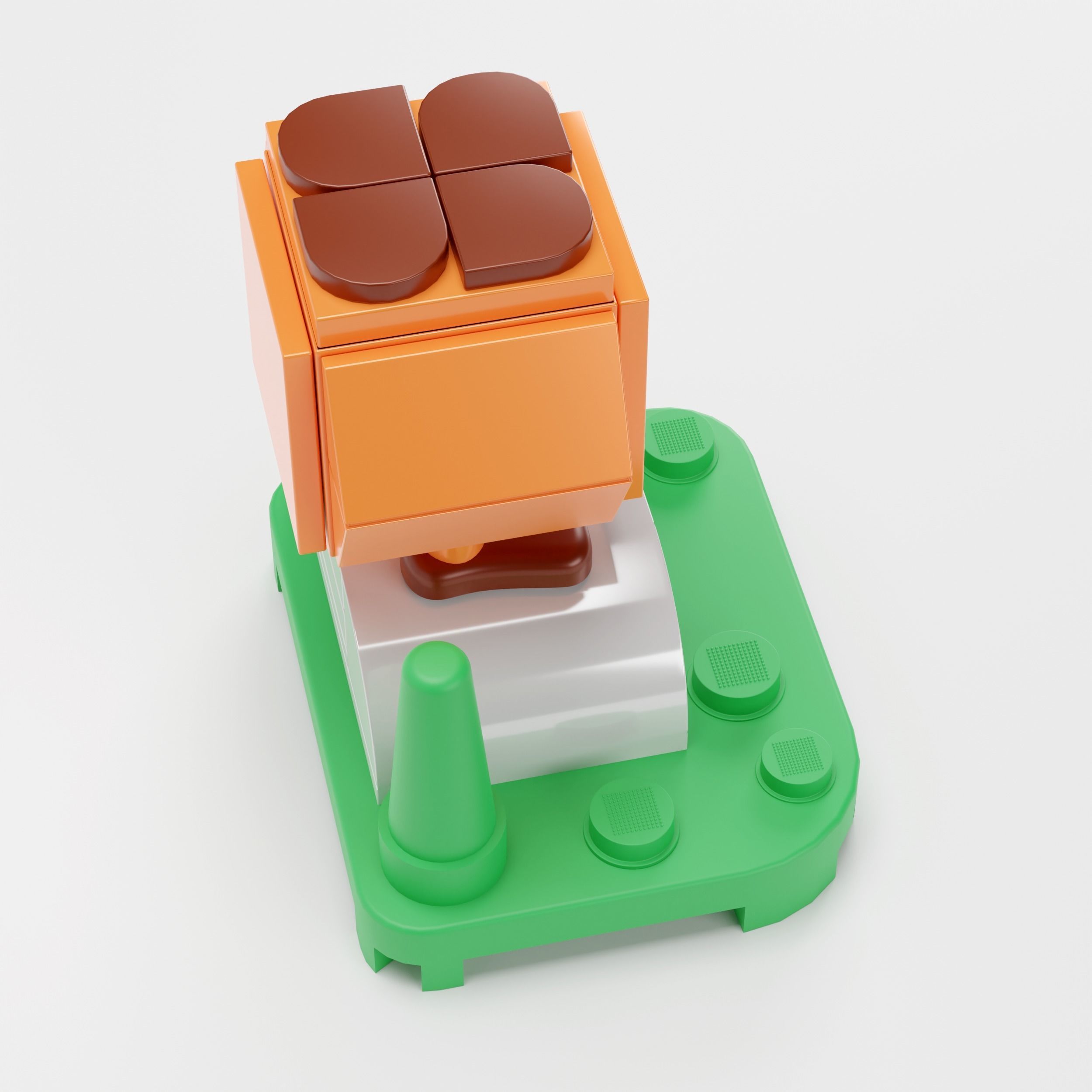 Happy Face Toy 3D Illustration free 3D model | CGTrader