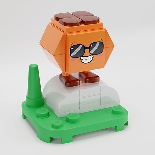 Happy Face Toy 3D Illustration free 3D model | CGTrader