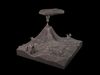 3D model Low poly landscape volcano with lava VR / AR / low-poly | CGTrader