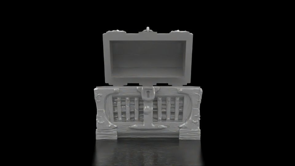 Wood Treasure Box Dice Box Pattern 3D model 3D printable | CGTrader