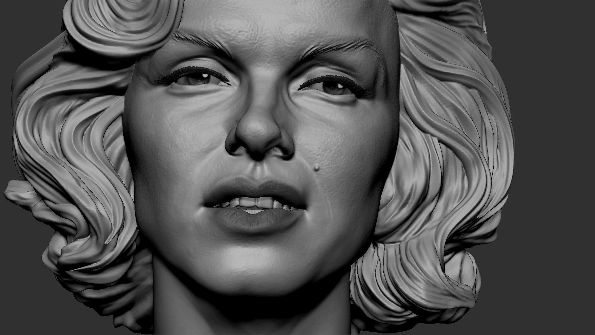 Marilyn Monroe 3D model 3D printable | CGTrader