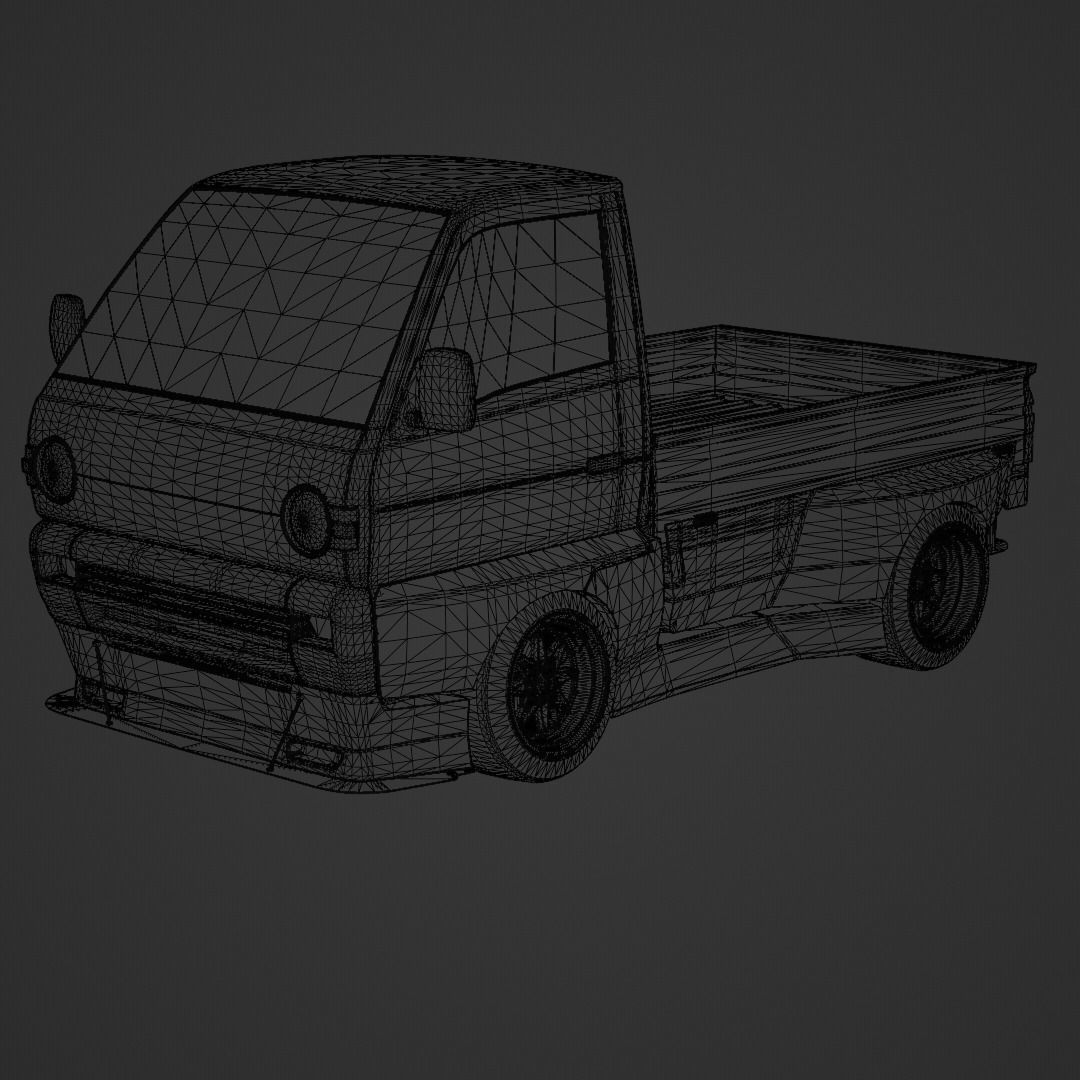 Suzuki Carry Kei Truck 1993 free 3D model | CGTrader
