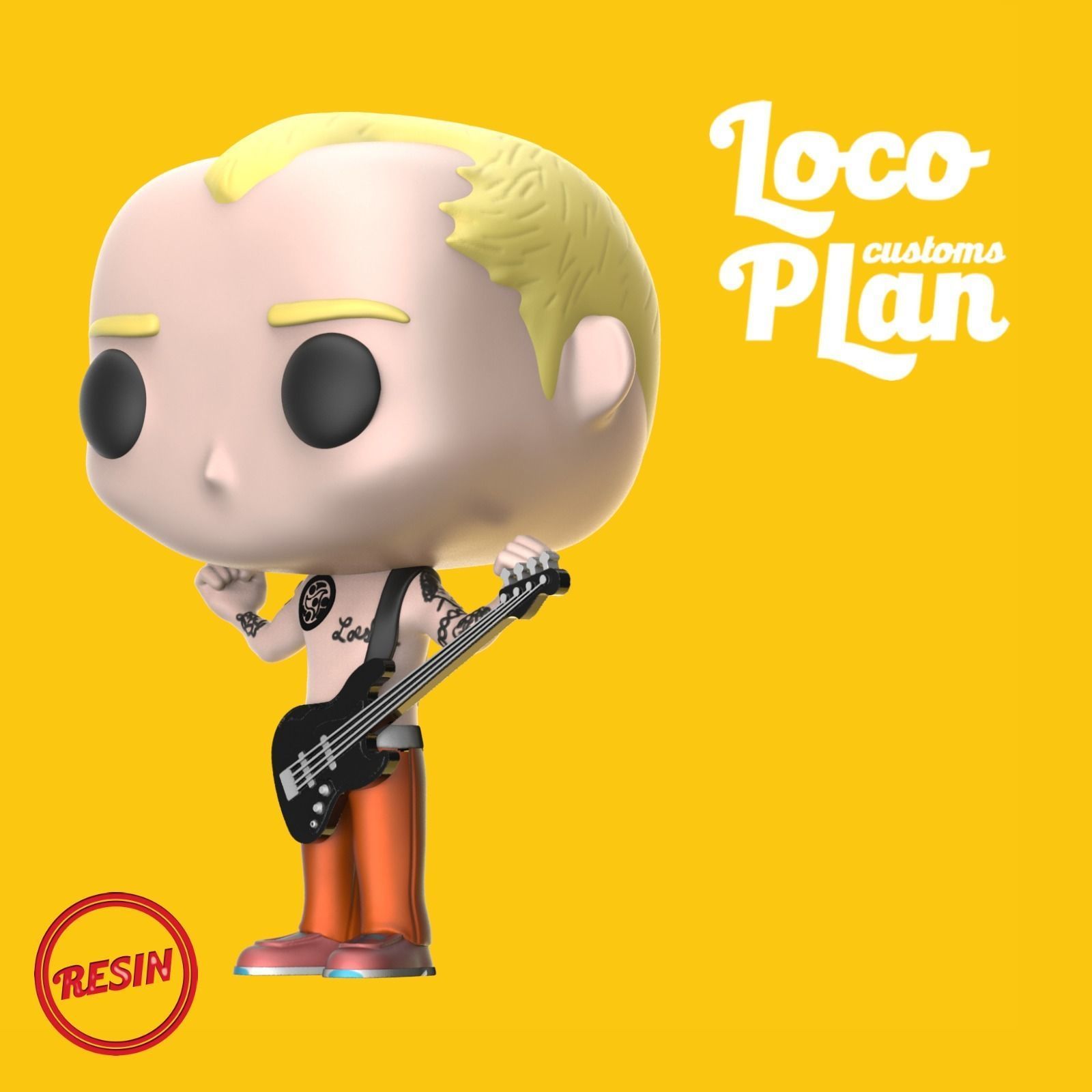 Flea V2 RHCP Custom 3D model 3D printable | CGTrader