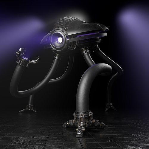 OCTOPUS ROBOTIC MEH 3D model rigged | CGTrader