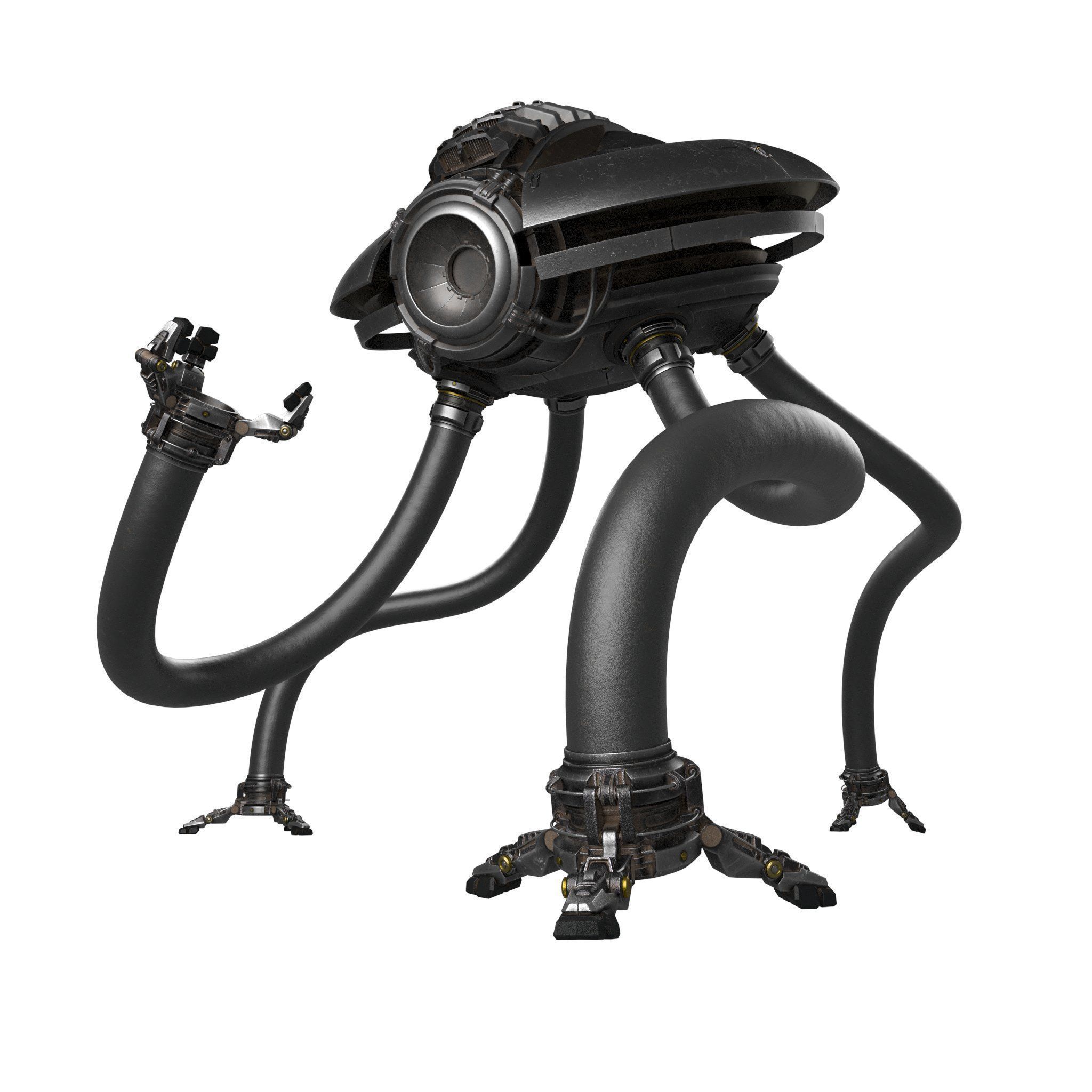 OCTOPUS ROBOTIC MEH 3D model rigged | CGTrader