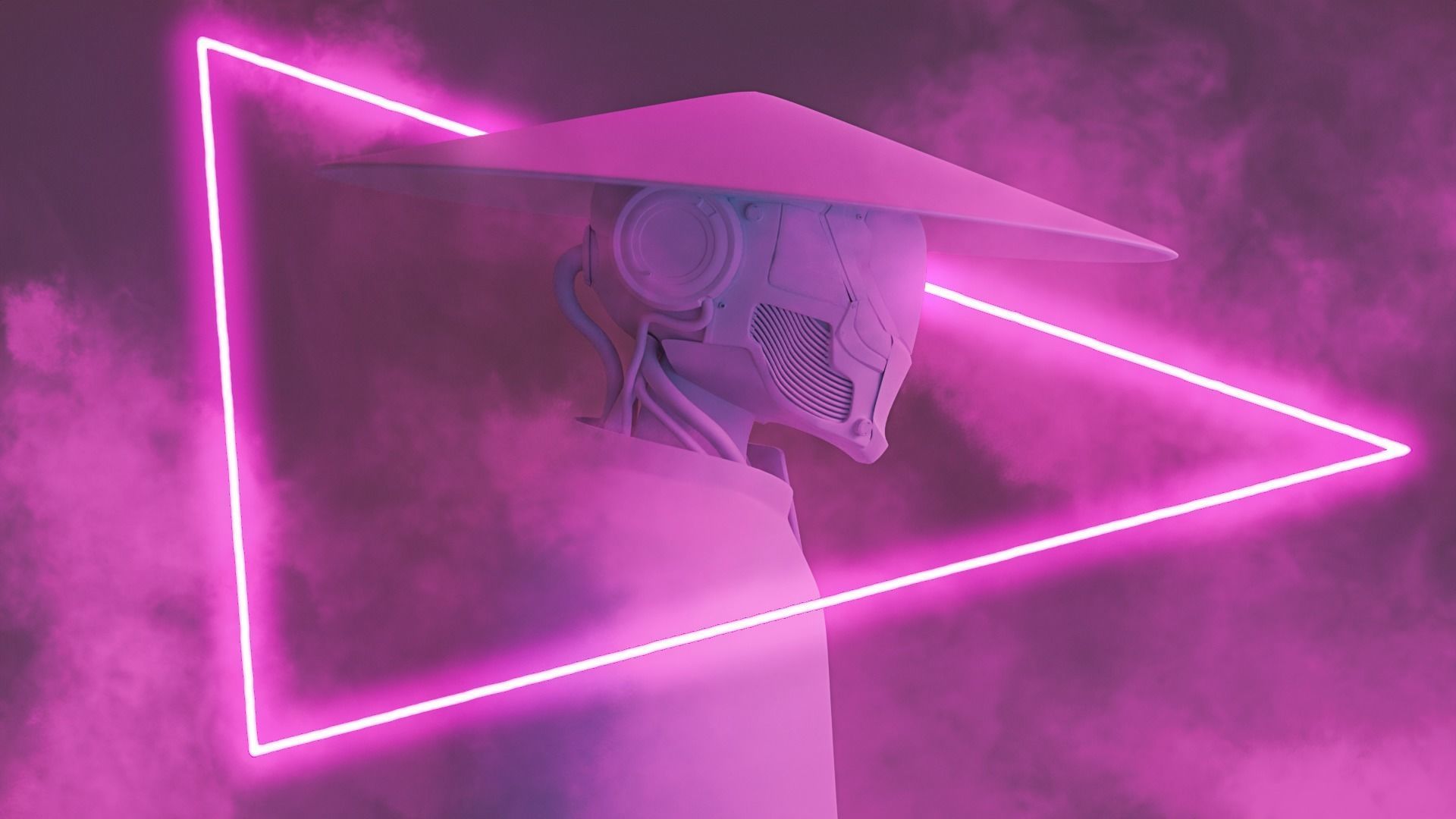 Cyber Samurai Face model free 3D model | CGTrader