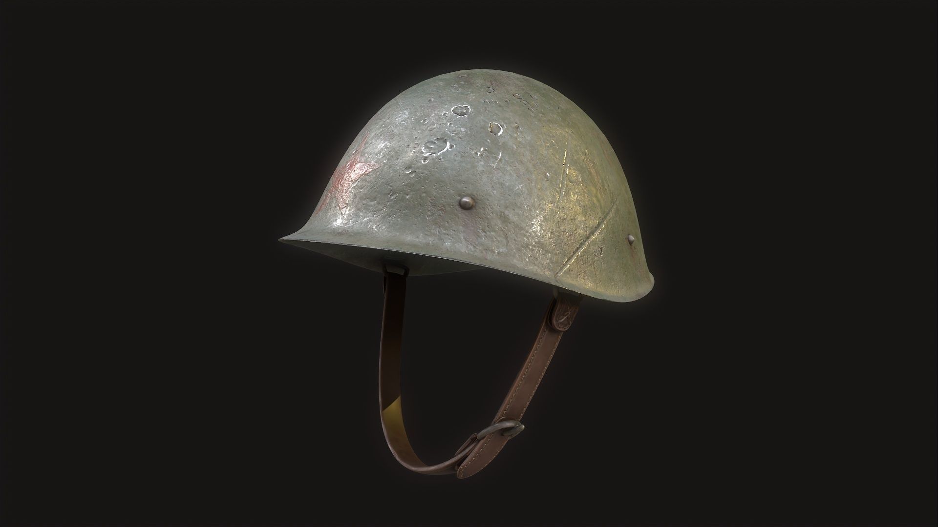 Combat Helmet Soviet WW2 PBR free VR / AR / low-poly 3D model | CGTrader