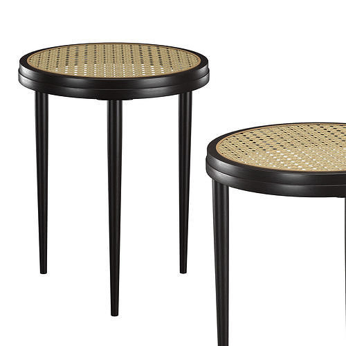 Hako Table Tall Burned Black 3D model | CGTrader