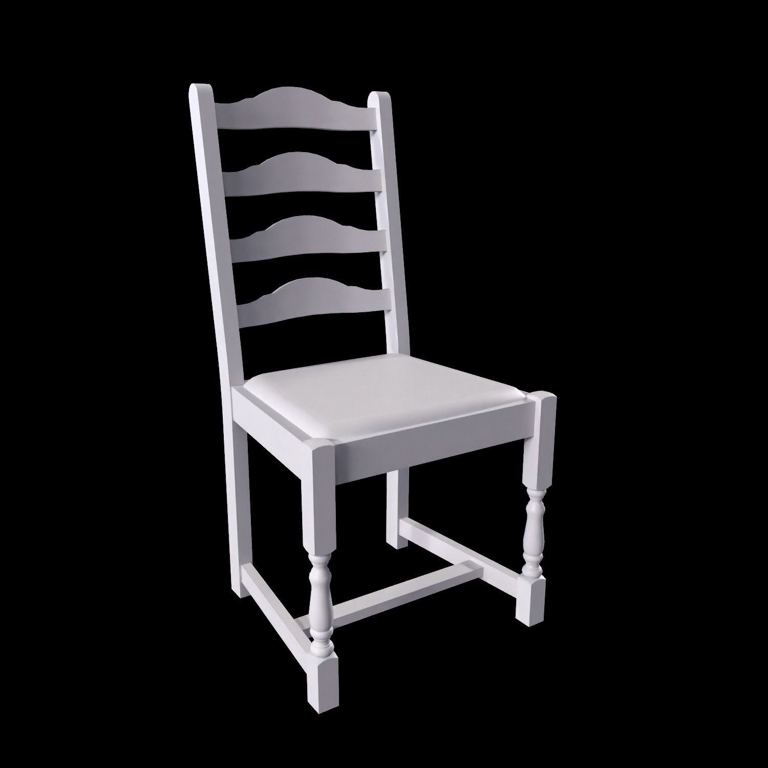 3D model dining chair 3D model Low Poly PBR textures VR / AR / low-poly ...