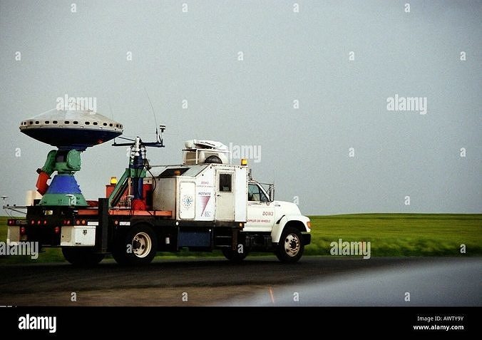 3D model Doppler on wheels radar 2004 made in blender VR / AR / low ...