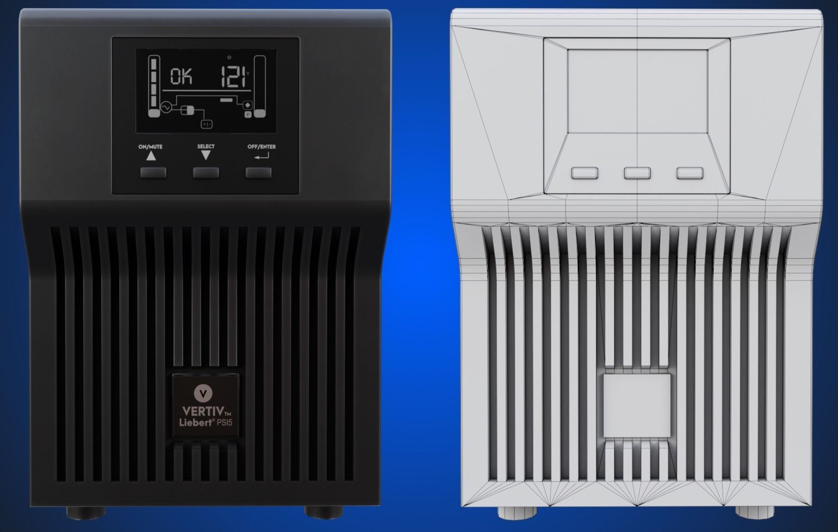 3D model Uninterruptible Power Supply - UPS Vertiv VR / AR / low-poly ...