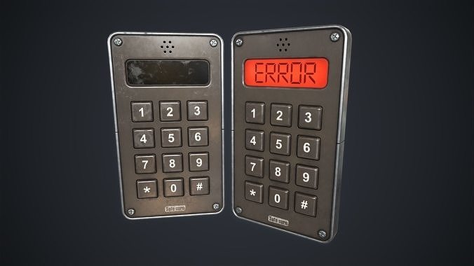 3D model Keypad Lock VR / AR / low-poly | CGTrader