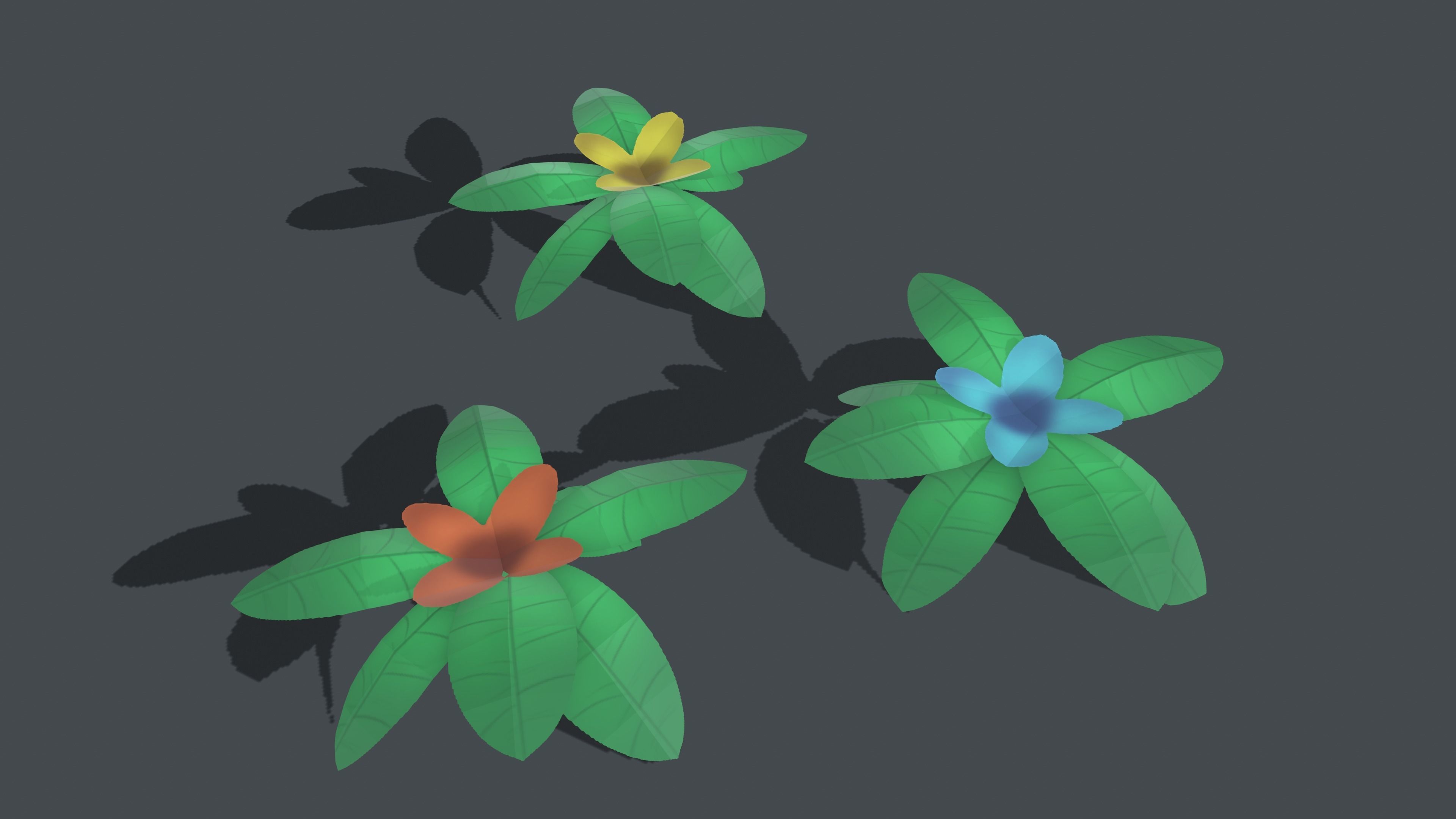 3D model Stylized Low Poly Foliage Pack VR / AR / low-poly | CGTrader