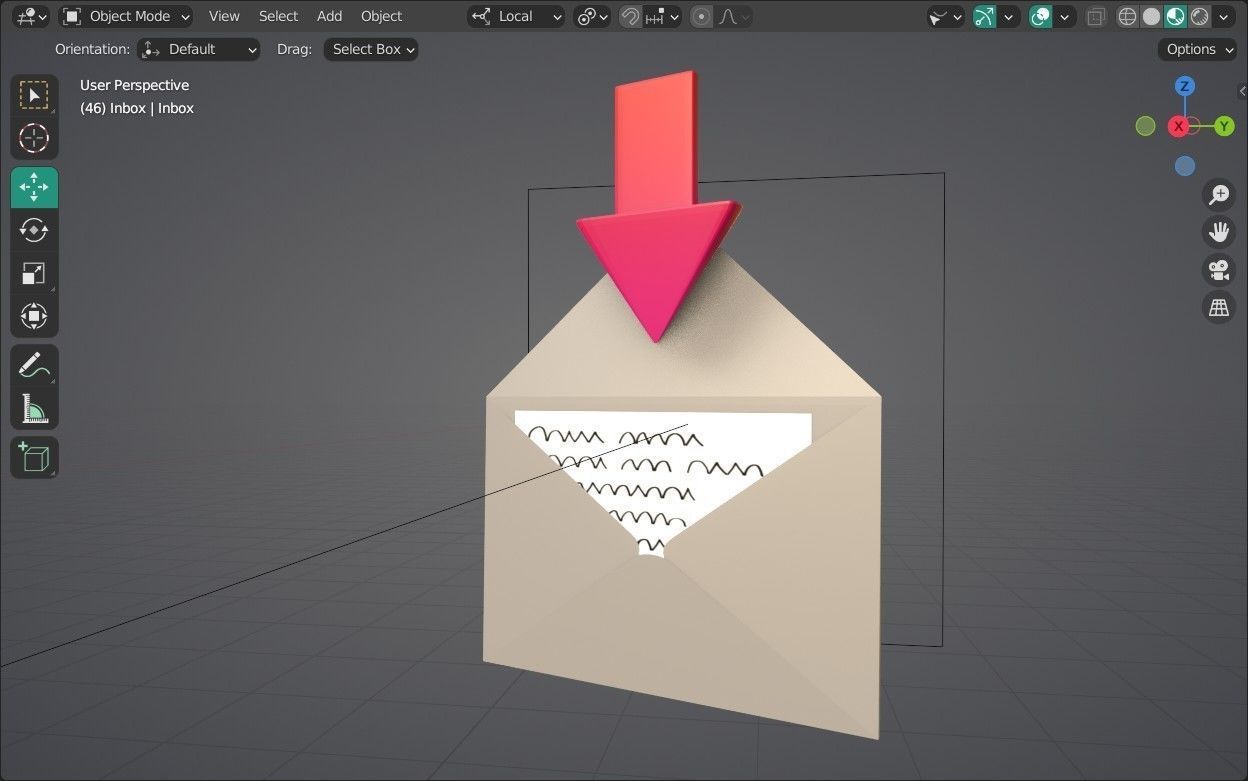 3D model Inbox Emoji new Animated VR / AR / low-poly | CGTrader
