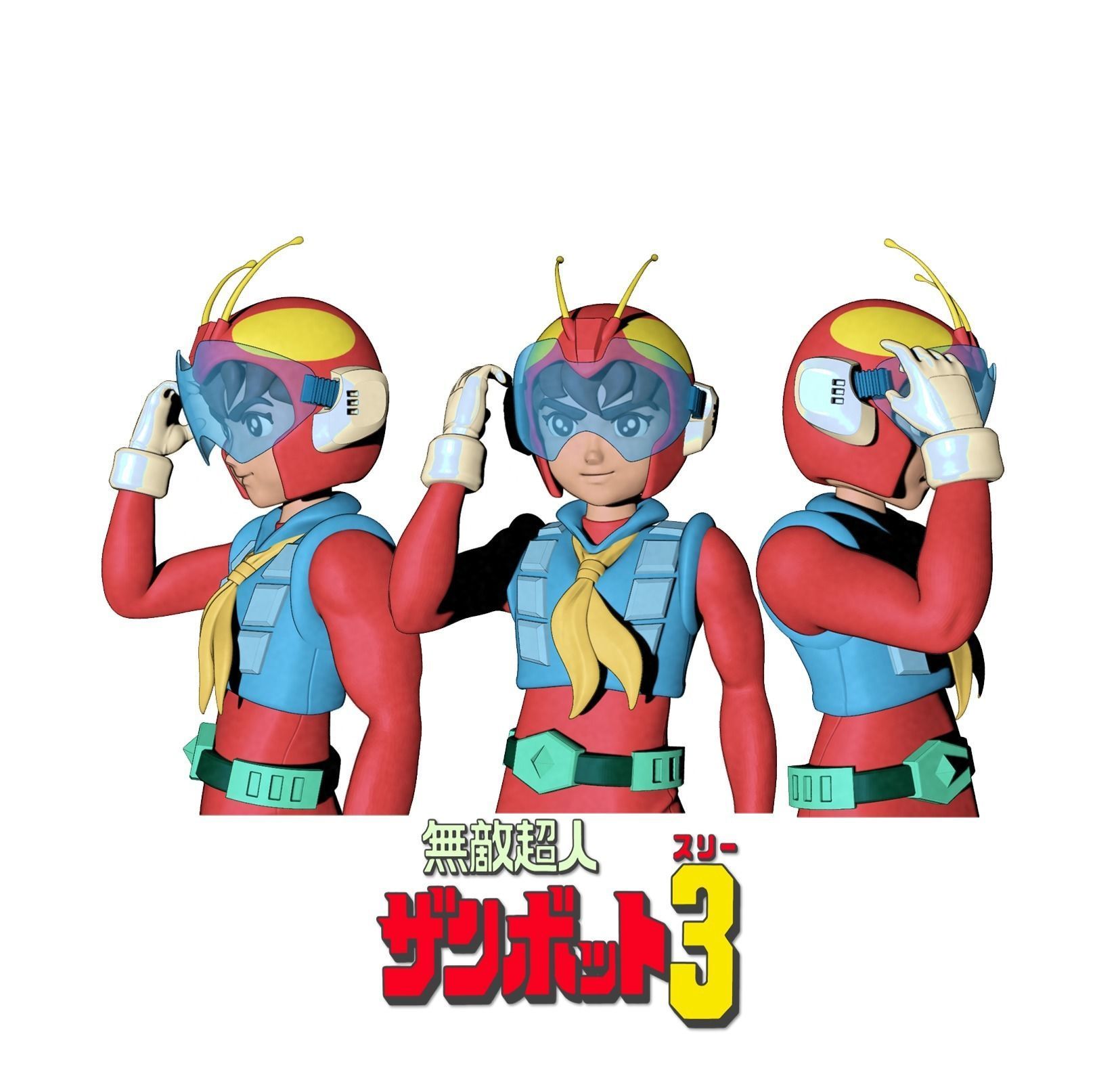 Kappei Jin Zambot 3 3D model 3D printable | CGTrader