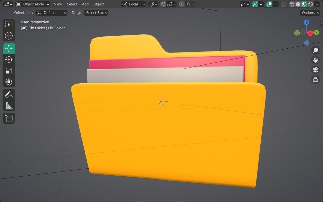 3D model File Folder Emoji new Animated VR / AR / low-poly | CGTrader