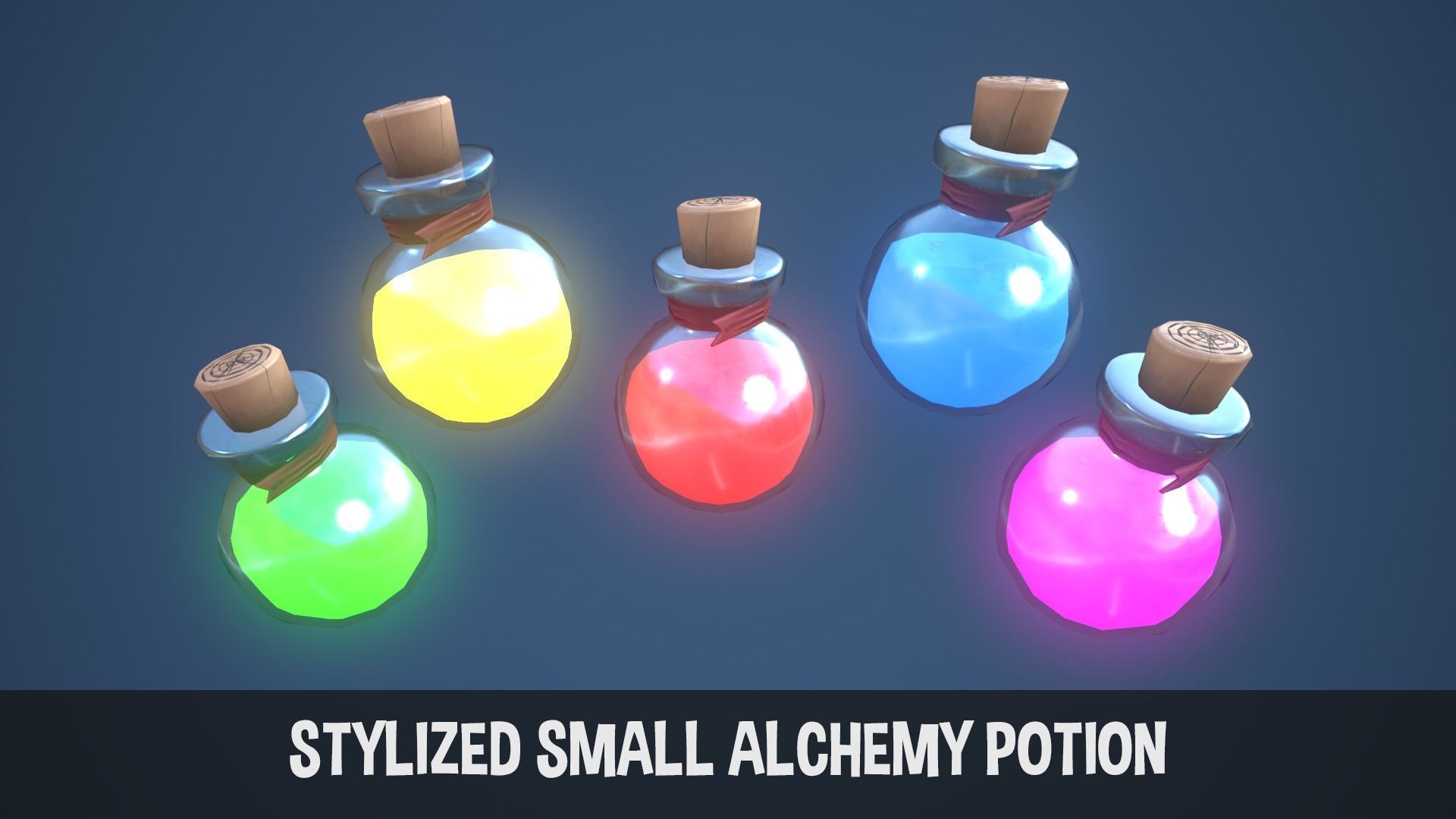 3D model Stylized Small Alchemy Potion VR / AR / low-poly | CGTrader