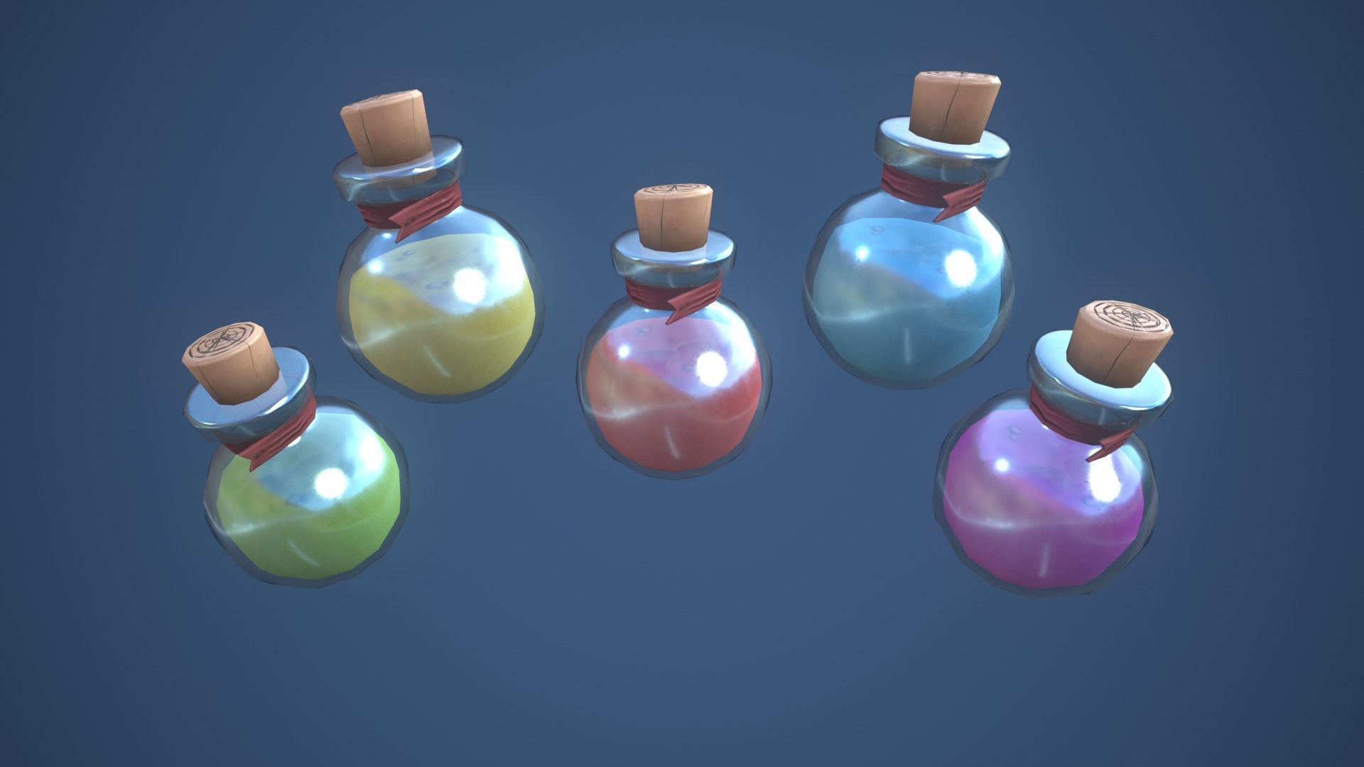 3D model Stylized Small Alchemy Potion VR / AR / low-poly | CGTrader