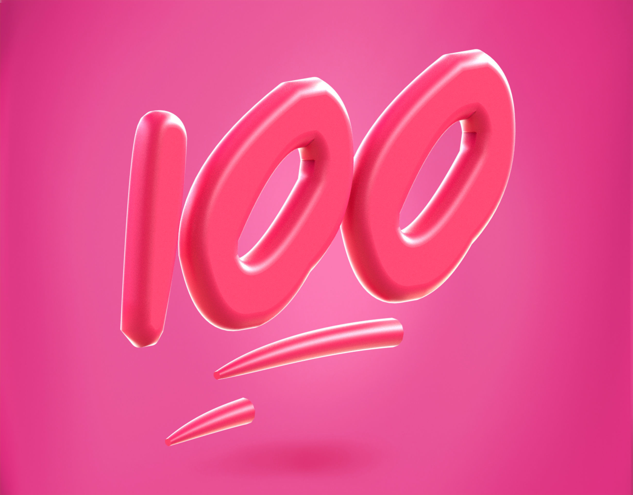 3D model 100 points Emoji new Animated VR / AR / low-poly | CGTrader